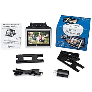ClearClick Virtuoso 2.0 (Second Generation) 22MP Film & Slide Scanner with Extra Large 5" LCD Screen - Convert 35mm, 110, 126 Slides and Negatives to Digital Photos