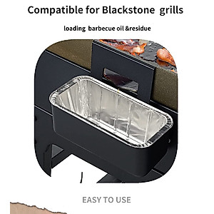 UNEFCYC (30 Pack Grease Cup Liner，Compatible with Blackstone Accessories for 36 Inch & 30 Inch & 28 Inch & 22 Inch & 17 Inch Griddle Rear Grease Cup Liners ，Heavy-Duty Disposable Aluminum Foil