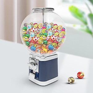 awolsrgiop Candy Dispenser Vending Machine, Candy Machine Gumball Machine Maker Big Bubble Candy Dispenser Machine Toy Vending Machine For Kids 1.26” Ball Bulk Vending Machines w/Key (Dark Blue)