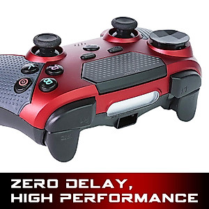 Brook Mars Wired Controller - Zero-Delay High Performance, For PS4 Gaming Controller, Gamepad with Touchpad for PS3 PS4 PC Switch, Support Motion Control,Gyro axis, Rumble function, Vibration