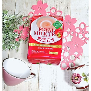 Royal Milk Tea Strawberry Flavor 10 Sticks x 2 Packs including stirring rod