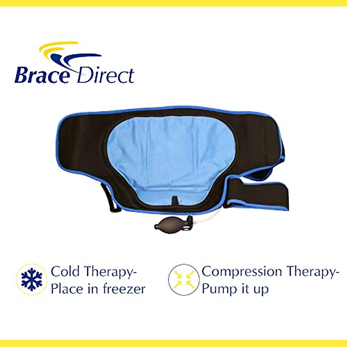 Brace Direct Cryotherapy with Adjustable Compression Air Pump Shoulder Wrap with Ice Pack for Shoulder Pain Relief, Injuries, Surgery and Arthritis and Faster Recovery