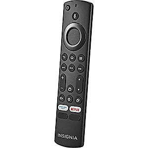 Insignia Remote (NS-RCFNA-21 Rev E) with Microphone for Fire TV - Black (Renewed)