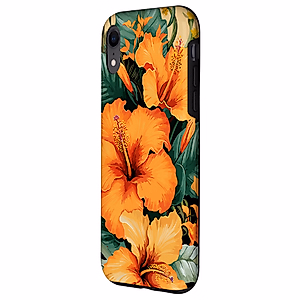 iPhone XR Tropical Hawaiian Flower, Yellow Hibiscus, Floral Exotic Case