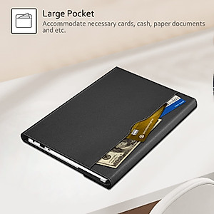 Fintie Sleeve Case for 15.6" HP Pavilion 15-EGxxx 15t-eg000 / HP Pavilion 15-EHxxx 15z-eh000 Series - Premium PU Leather Protective Portfolio Book Cover, Black