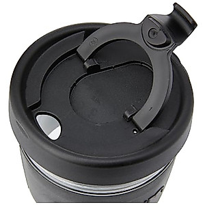 BODUM JOYCUP Travel Mug, double wall, 0.3 l, black band, Plastic