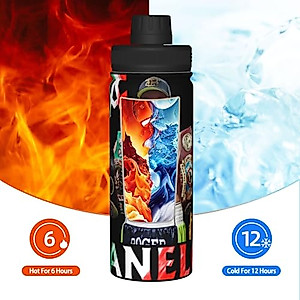 Eevikion Canelo of Alvarez Stainless Steel Insulated Tumbler Sports Water Bottle Hot and Cold Travel Cup 18oz