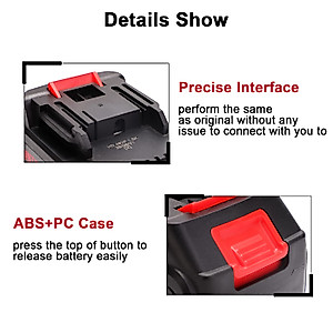 SHINTYOOL 21v Lithium Battery - 4.0 Ah Battery with Charger Adapter Led Indicator Compatible with Leaf Blower