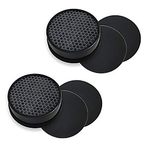 PUREBURG KJ65F-A1 Replacement True HEPA filter Compatible with GENIANI G-2000-FL and TCL CISNO iHome KJ65F-A1 KJ65F-A2 Air Purifiers, 2-Pack
