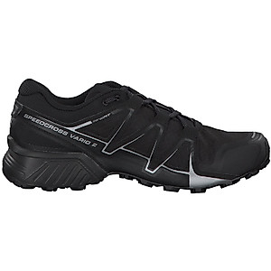 Salomon Men's Speedcross Vario 2 Trail Running Shoe, Black, 8 M US