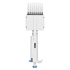 8-Channel Multichannel Pipett Adjustable Pipettor Micro Pipette High-Accurate 5-50μl + 8 Tip