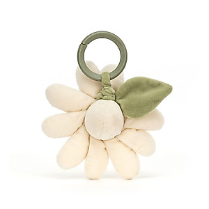 Jellycat Fleury Daisy Flower Jitter Baby Stroller Toy