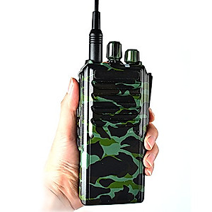 HYS 25Watt Super Long Range Handheld 16Channel 400-480Mhz UHF 4000mAh Battery Walkie-Talkie Two-Way Radio (CAMO 2Pack)