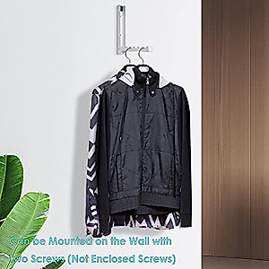 VIAV Over The Door Hooks Hanger,Foldable Over Door Drying Laundry Rack Hooks for Hanging Clothes with 6 Groves Over Door Towel Racks for Clothes,Coat, Behind Back Bathroom, Bag and Robe 2 PCS (White)