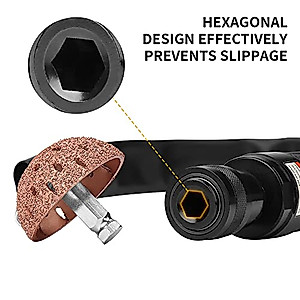 BaiNuo Air Tire Buffer Pneumatic Micro Die Grinder Kit, 2500RPM Low Speed Tire Repair Tools with HEX Shank Buffing Wheels for Rubber Wheel Stone Marble Grinding