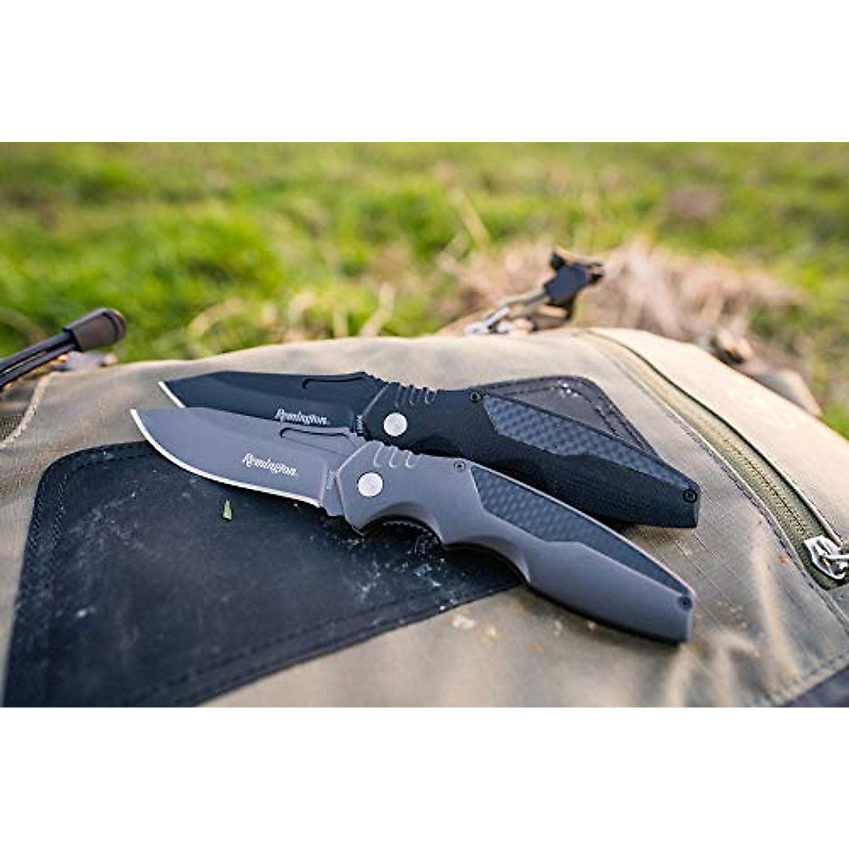 Remington Cutlery R30002 Tactical Series Liner Lock Titanium Coating Folding Knife with Pocket Clip, Black