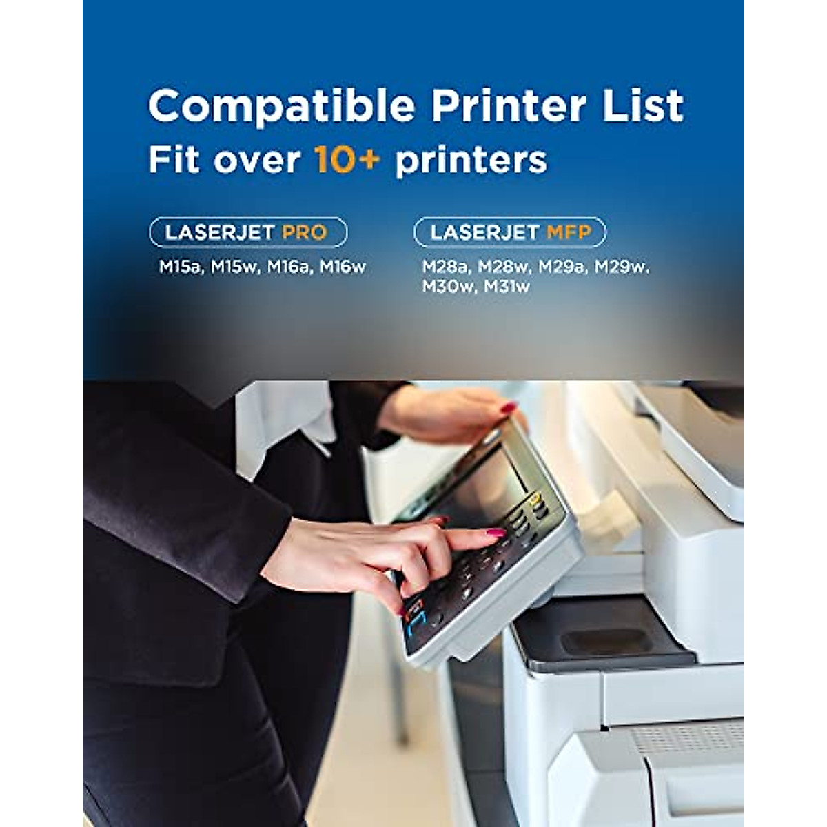 Timink 48A CF248A 2-Pack High Yield Toner Cartridge | Works with HP Laserjet Pro M15a M15w M16a / HP Laserjet Pro MFP M28a M28w M29a M29w Laser Printer