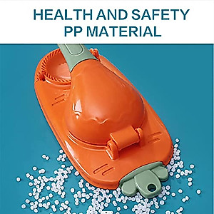 SYSGT Dumpling Maker Press 2in1 Empanada Skin Molds for Dumplings Empanadas, Ravioli Rolling Wrapper Mold Wonton Maker, Multifunctional Tool (Orange)