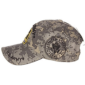 US Army Official License Structured Front Side Back and Visor Embroidered Hat Cap