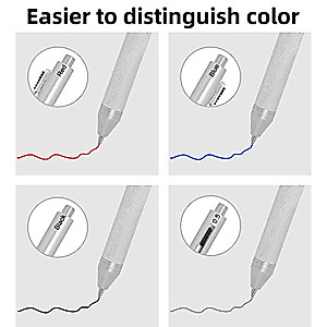 YOUMI Multicolor pen 4 in 1 Multifunction Pen with Metal Cased 0.5mm Mechanical Pencil Red Ballpoint Pen Blue BallpointPen and Black Ballpoint Pen Gift for Journaling (Rose gold)