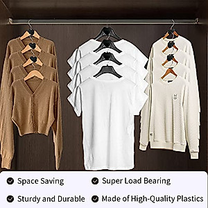 Clothes Hanger Connector Hooks, Space Saving Hanger Hooks for Organizer Closet, 18 PCS Heavy Duty Cascading Hangers