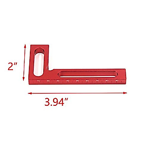 T Tulead Precision Square Aluminum Positioning Squares 90 Degree Woodworking Square Machinist Square Woodworking Tool