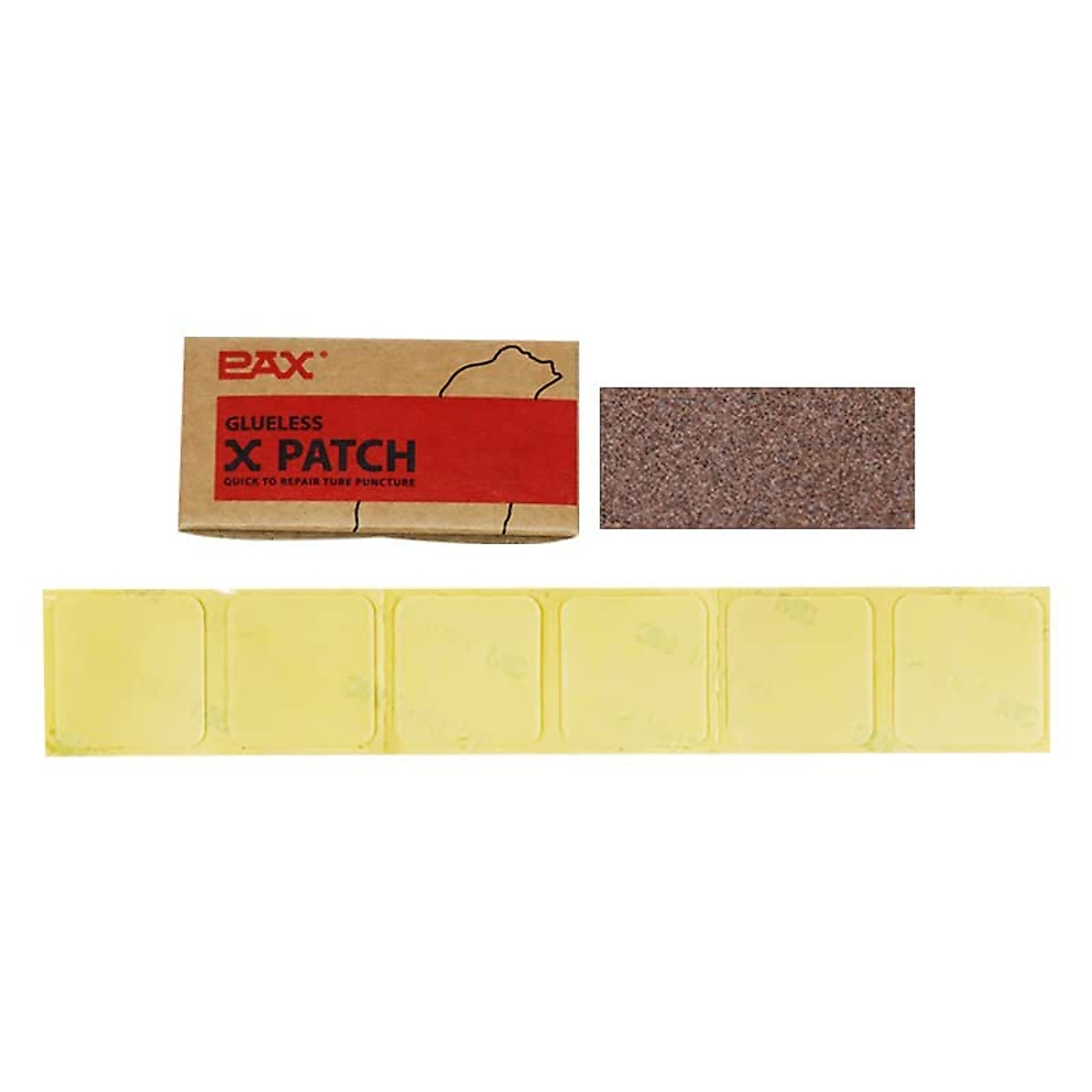 Pax 14 Pcs Lightweight Clear Glueless Tire Puncture Bike Tube Patch Kit, Multipurpose Transparent Self-Adhesive Patch for Inflatable Rubber, Pool Boat, Swimming Tube, Rain Boots & Umbrellas