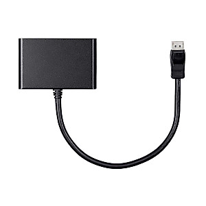 Monoprice DisplayPort 1.2 to DisplayPort Multi-Stream Transport (MST) Hub - 2-Port, DP to DP, Ideal for Digital Signage, Large Video Displays in Schools, 7.6 x 5.8 x 1.3
