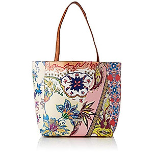 Desigual Women's PU Shopping Bag, Red, U