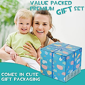 HELLOWOOD Wooden Activity Cube, 8-in-1 Montessori Toys Gift Set for 12+ Months Boys & Girls, Educational Learning Toys for Toddlers Age 1-2, One Year Old Baby Birthday Gifts, Bonus Sort & Stack Board