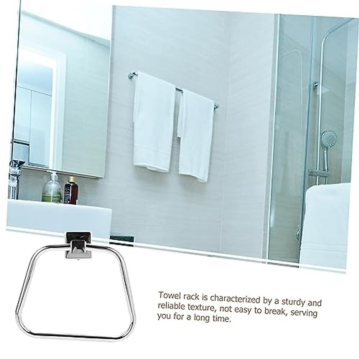 Towel Rack Towel Rack Bathroom Hand Towel Holder Hand Towel Holder for Bathroom Towel Organizer Towel Rod Kitchen Towel Holder Paint Hanger Lanyard Towel Ring Stainless Steel