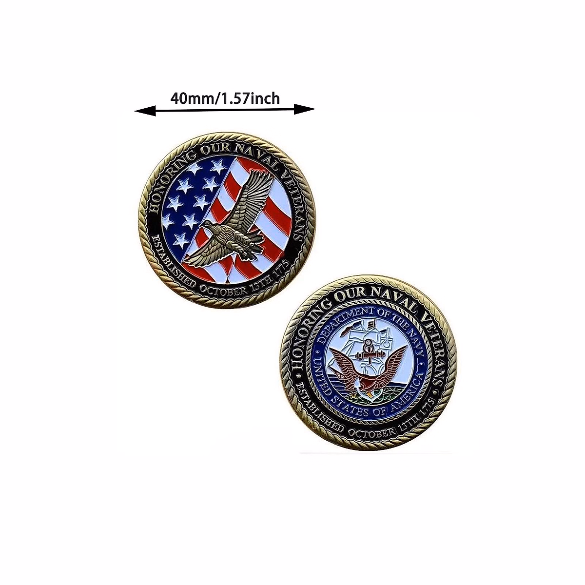 The US Navy Military Challenge Coin Pays Tribute to Our Navy Veterans