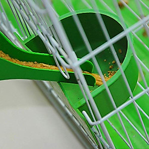 Small Bird Feeder Bird Water Dispenser for Cage, Plastic Bird Water Feeder and Food Feeding Cup Set for Parrots Parakeet Finch