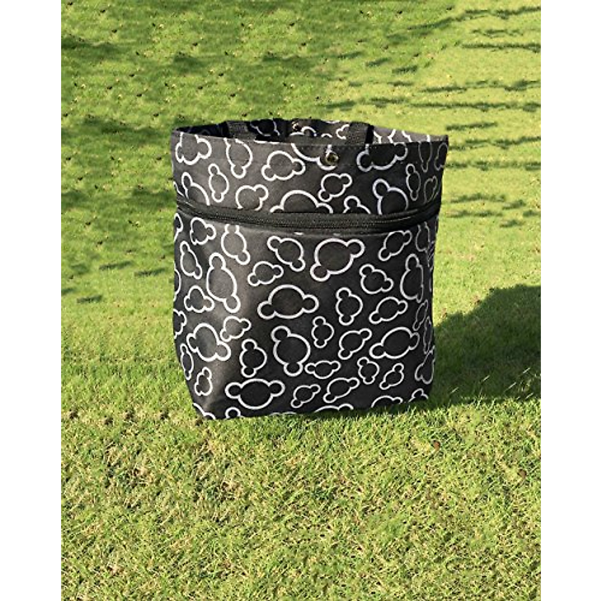 Collapsible Foldable Cart Reusable Shopping Grocery Trolley Bag on Wheels(Black)