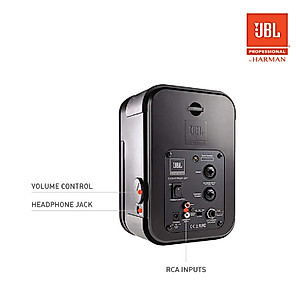 JBL Professional C2PM Control 2P Compact Powered Monitor, Master Speaker Only, Black
