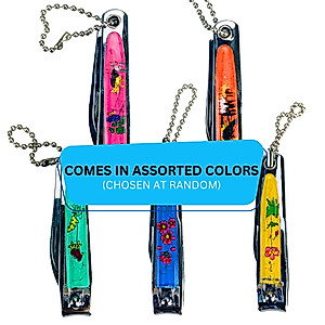 KUTZ (2 Pack) 2.5" Multi Tool Nail Clipper Stainless Steel with Knife & Bottle Opener | Assorted Colors | Ideal for Home, Travel & Outdoor Adventures