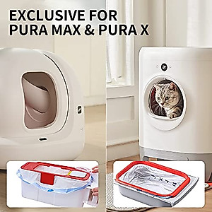 PETKIT PuraX PuraMax Replaced Waste Bags-5 Rolls, Portable Cat Litter Waste Receptacles Bags for Self-Cleaning Cat Litter Box