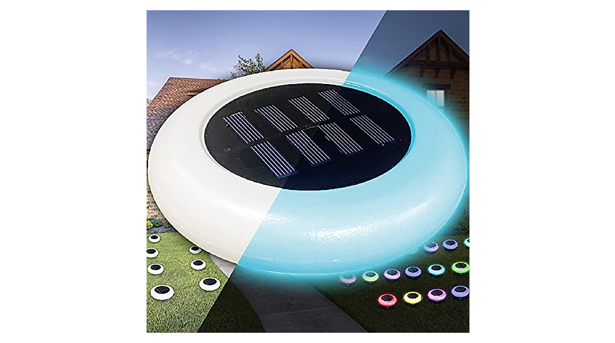 Dynamic Color Changing Solar Pathway Lights - Outdoor Garden Decor
