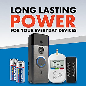 ACDelco 12-Count A23 Batteries, 12V Maximum Power Super Alkaline Battery, 5-Year Shelf Life