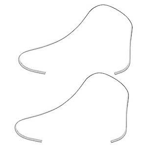 Holibanna 2Pcs Sandal Shoe Store Display Stands Shoe Retail Shop Shoe Supports Stainless Steel High Heeled Shoe Shaper Forms Inserts Silver
