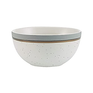 Pfaltzgraff Ezra Speckled 16 Piece Dinnerware Set, Service for 4, Grey Banded