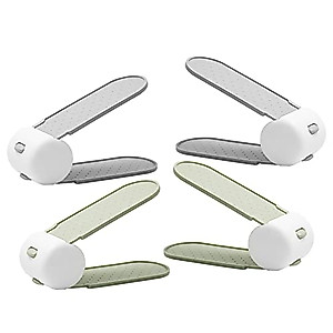 ULTECHNOVO 4pcs Double Deck for Saving Grey/Slipper Racks Holder Sneaker Clo Slots Showcase -Layer Shoe Stacker Fixtures Green Saver Display Organizer Practical Space Household Sandal