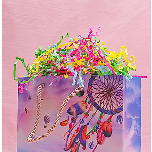 Zwish 150Grams/5.3Oz Colored Crinkle Cut Paper Shred Filler Gift Box Filler Paper for Easter Days, Valentine's Day Christmas Gift Box Filling