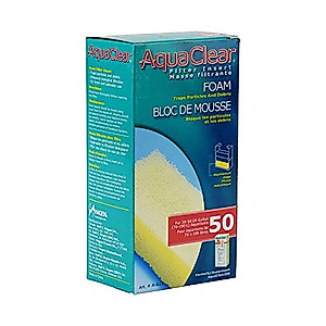 AquaClear 50 Foam Filter Insert, Aquarium Filter Replacement Media, A613