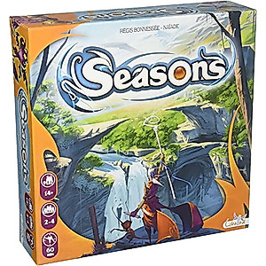Seasons Board Game - Tactical Card and Dice Game for Wizards, Engaging Strategy Gameplay, Fun Family Game for Kids and Adults, 2-4 Players, Ages 14+, 60 Min Playtime, Made by Libellud
