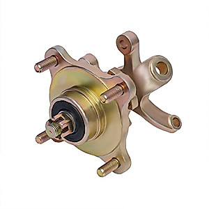 Go Kart Front Steering Conversion Kit Rear Axle Assembly Kit, ATV UTV Quad Gear Rack Joint Tie Rod & Wheel Assembly Knuckle Spindle Wheel Hub Kit (125-250CC ATV Front Steering)