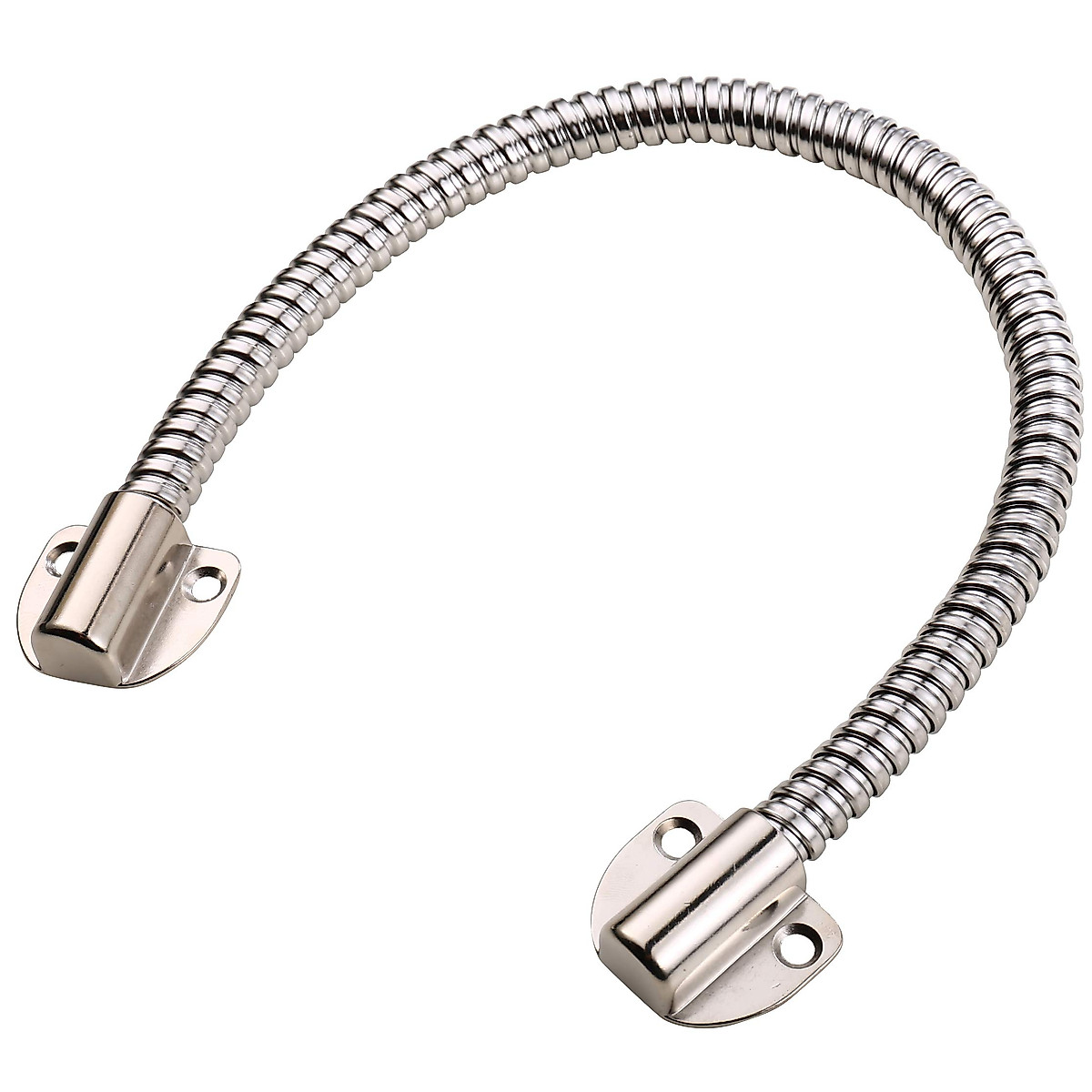 UHPPOTE Flexible Armored Door Loop Wire Protector with Alloy Ends (16" Long, 1/2" OD)