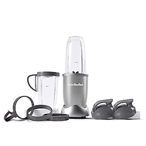 NutriBullet NB9-1301S Pro 13 Pcs Silver, 900W & 32 Ounce Colossal Cup with Standard Lip Ring