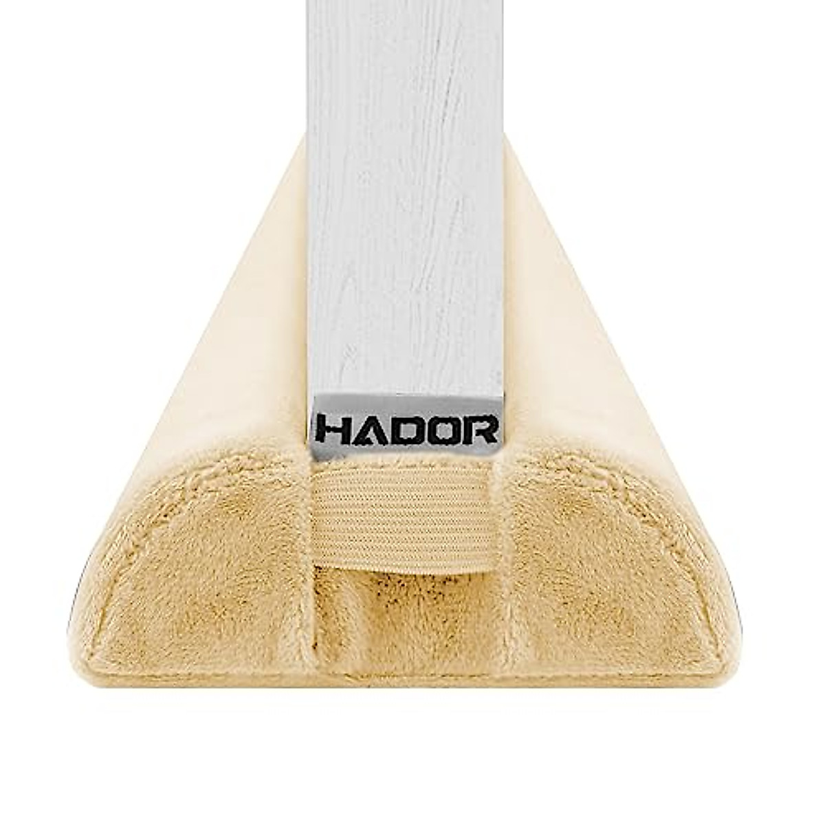 HADOR Door Draft Stopper Noise Blocker 36 Inches for Bottom of Door, Light Yellow Twin Triangular Under Door Draft Stopper Seal Gap Machine-Washable Air Blocker