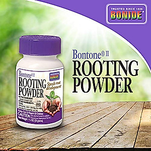 Bonide Bontone II Rooting Powder, 1.25 oz Ready-to-Use Dust for Houseplants and Transplants Speeds Root Development